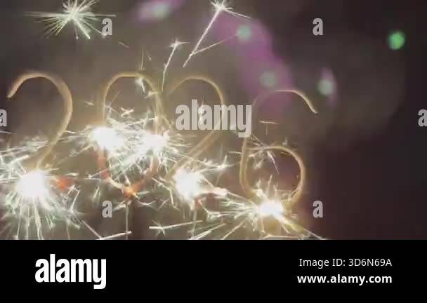 Decorative 2026 number candles burning Stock Videos & Footage - HD and ...