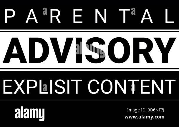 Parental Advisory, Explicit Content Warning Label, Sensitive Content ...