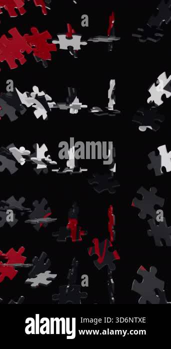 Black Friday transition with puzzles on a transparent alpha channel ...