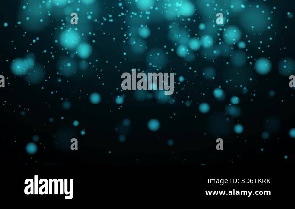 Dynamic blue particles moving in dark space Stock Video Footage - Alamy