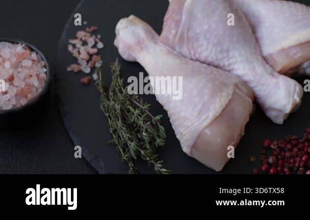 Raw chicken legs, poultry meat for grilling or barbecue. Chicken legs ...