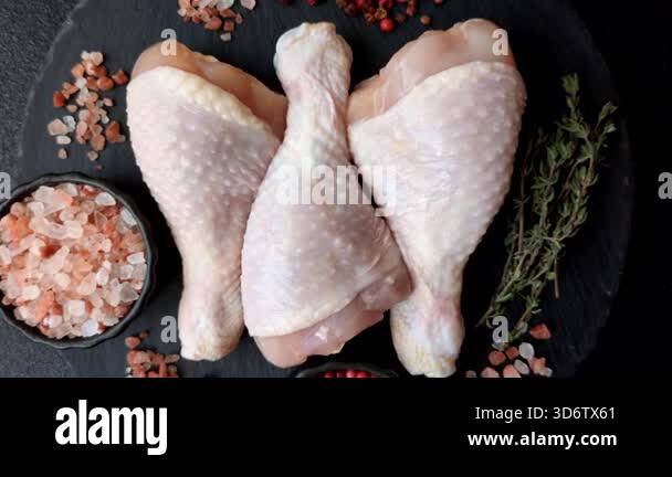 Raw chicken legs, poultry meat for grilling or barbecue. Chicken legs ...