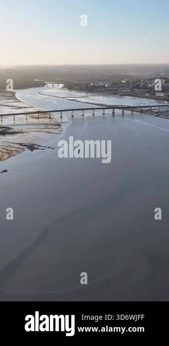 Sunrise In Sao Luis Skyline At Sao Luis In Maranhao Brazil. Jose Sarney Bridge. Mangrove Skyline ...