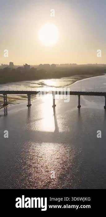 Sunrise In Sao Luis Skyline At Sao Luis In Maranhao Brazil. Jose Sarney Bridge. Mangrove Skyline ...