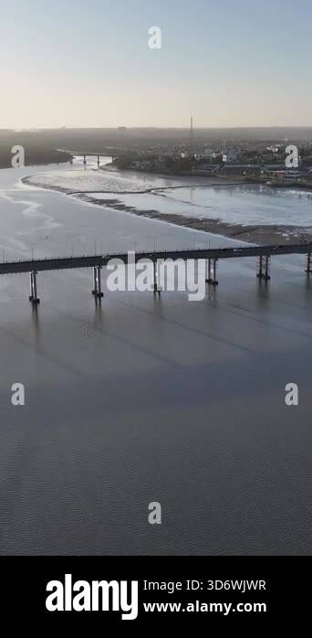 Sunrise In Sao Luis Skyline At Sao Luis In Maranhao Brazil. Jose Sarney Bridge. Mangrove Skyline ...