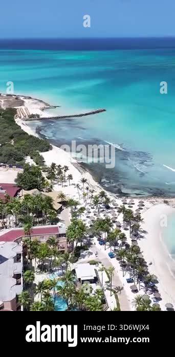 Aruba Skyline At Oranjestad In Caribbean Netherlands Aruba. Caribbean ...