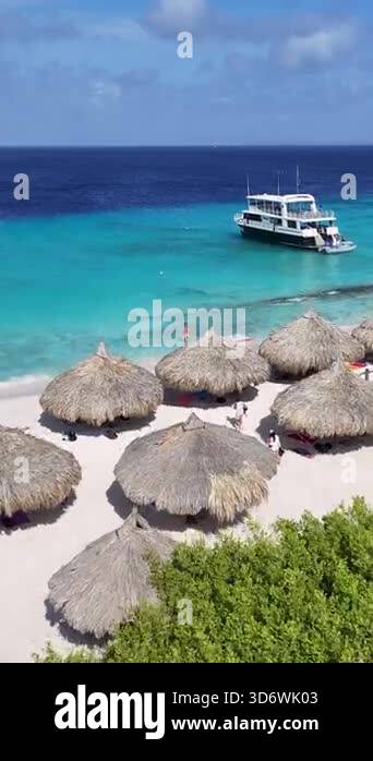 Klein Curacao At Willemstad In Netherlands Curacao. Island Beach. Blue ...