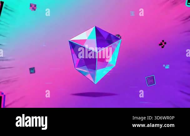 stunning abstract y2k background Stock Video Footage - Alamy