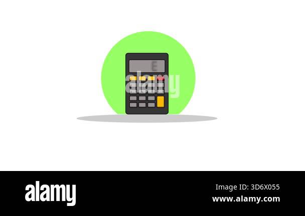 Calculator Error Animation Digital Device Malfunction Stock Video ...