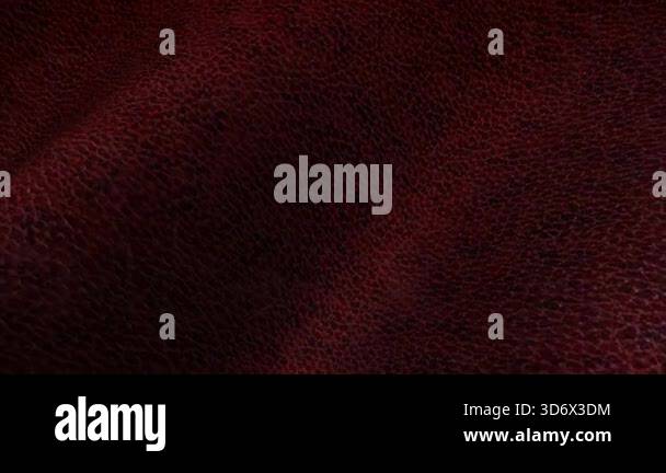 Dark red leather waves creating intense flowing animation perfect for ...