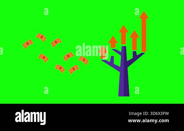 Money Tree Graph Animation Illustration Stock Video Footage - Alamy