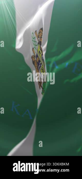 Kaduna State Flag, Nigeria. Loop. 4K Vertical Stock Video Footage - Alamy