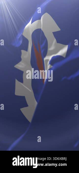 Flag of Suez City, Egypt. Loop. 4K Vertical Stock Video Footage - Alamy