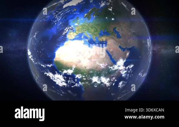 Earth Map Zoom to Istanbul City in Turkey from Space Stock Video ...