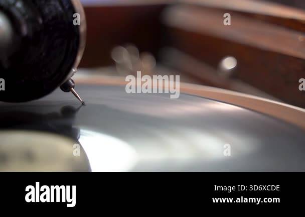 Vintage gramophone phonograph closeup Stock Videos & Footage - HD and ...
