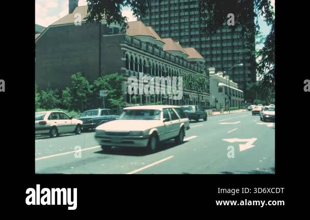 Brisbane, Queensland, Australia -1984: Brisbane 1984 street scene with ...