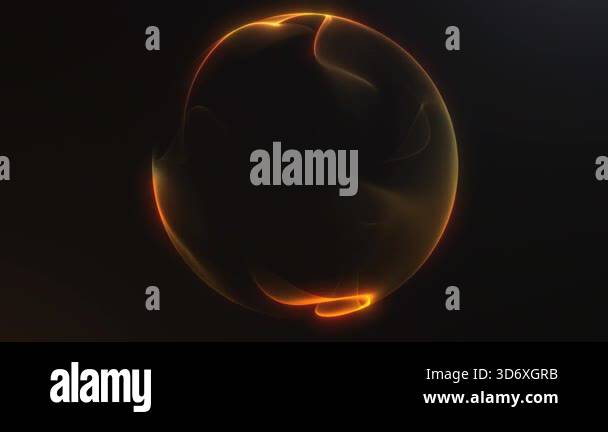Looping golden orb animation with smooth warm light gradients and soft ...