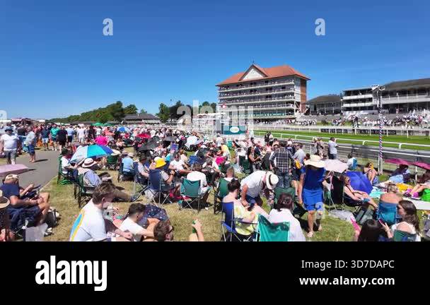 York, Yorkshire UK, 12th July 2025: Slow motion footage of crowds of ...