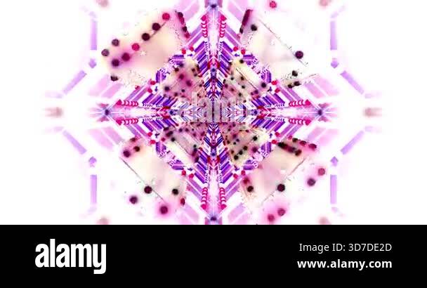 Seamless tunnel video loop screensaver with vibrant lights and ...
