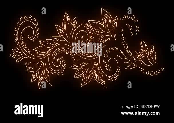 Beautiful flower animation video and background design Stock Video ...