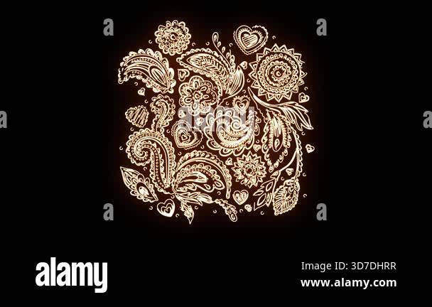 Beautiful colorful flower animation and floral wallpaper design video ...
