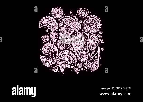 Beautiful flower animation video and background design Stock Video ...