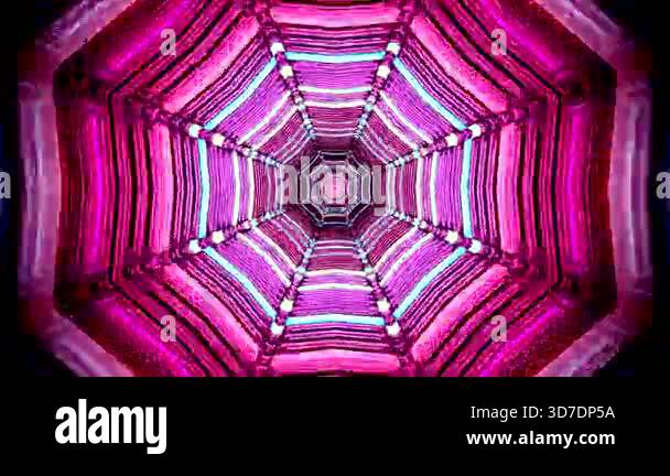 Colorful tunnel video loop offers seamless visual experience for ...