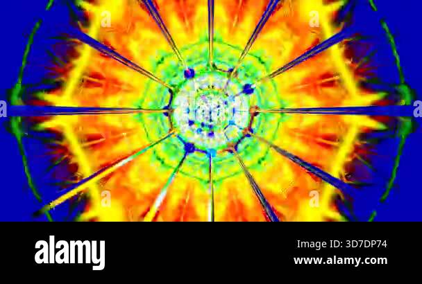 Colorful tunnel video loop creating a mesmerizing visual experience for ...