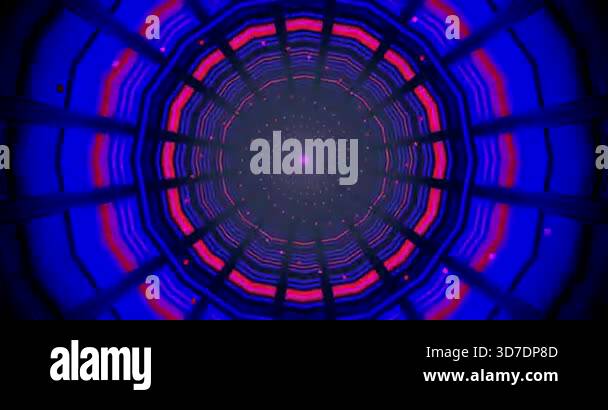 Vibrant tunnel video loop screensaver with continuous swirling patterns ...