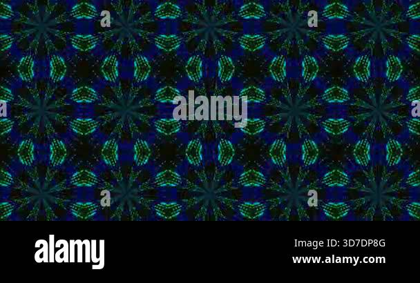 Dynamic tunnel video loop screensaver with vibrant blue patterns ...