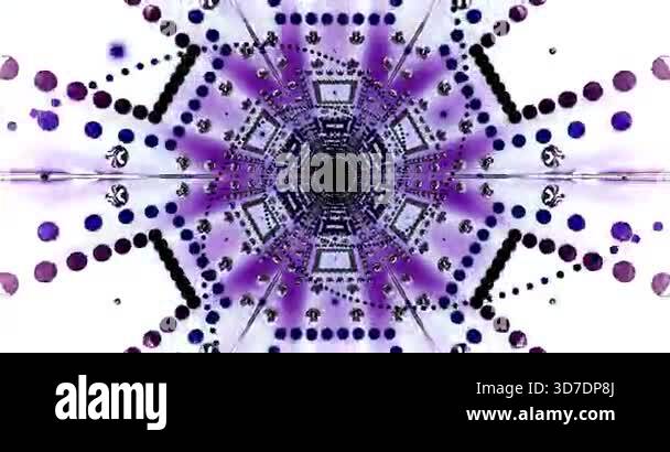 Colorful tunnel video loop creates immersive visual experience for ...