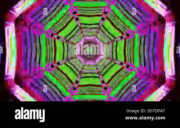 Colorful tunnel video loop offers seamless visual experience for ...