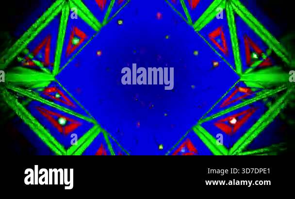 Vibrant tunnel video loop screensaver featuring dynamic shapes and ...
