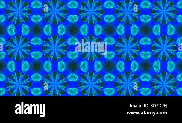 Dynamic tunnel video loop screensaver with vibrant blue patterns ...