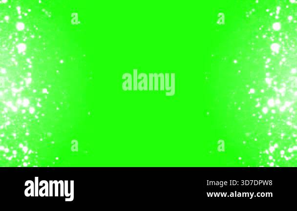 green screen bokeh lights moving animation abstract background, use ...