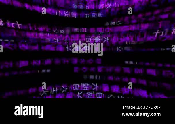 digital computer software coding technology abstract background, animation for concept of modern ...