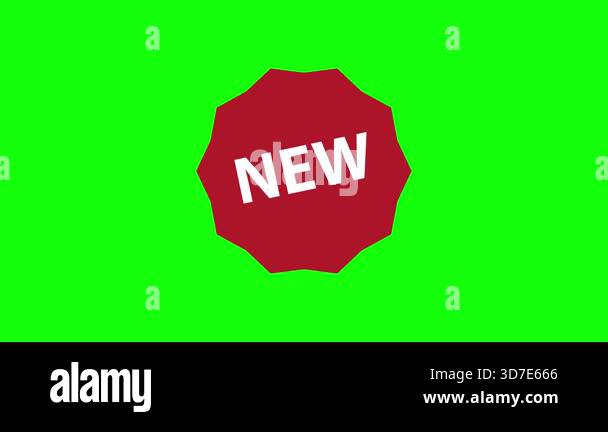 New Badge Green Screen Automation Background Stock Video Footage - Alamy
