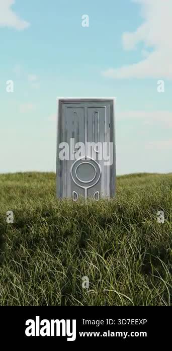 3D loop satisfying door corridor animation Stock Video Footage - Alamy