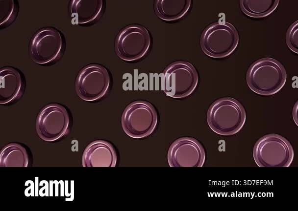 Simple Motion Dark Plum 4K Abstract Motion Graphics Rotating Cylinders ...