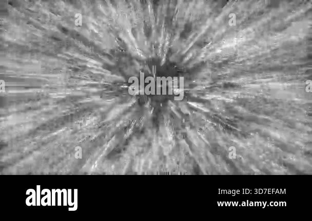 Dynamic lightspeed tunnel with glowing streaks visualizing a hyperspace ...