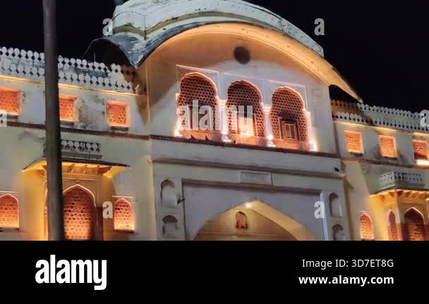 Jaipur, India 10 November 2025: Footage of Tripolia Gate at City Palace ...