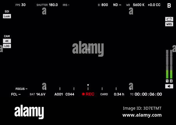 Professional Recording Screen Camera Interface Stock Video Footage - Alamy