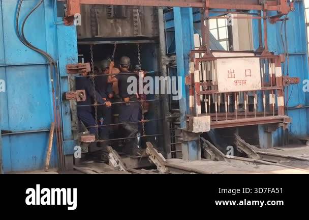 Workers are working in coal mines of Bangladesh at boropukuria coal ...
