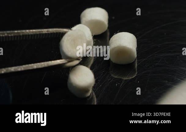 Filters or Cotton filter used for safe needle injection by placing in ...