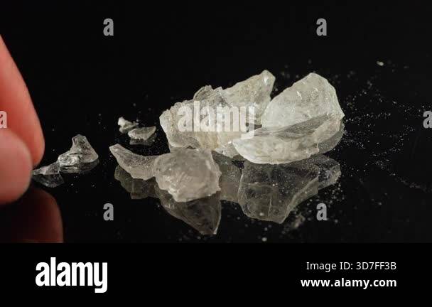 Methamphetamine drug in rocks. Crystal meth or methamphetamine a ...