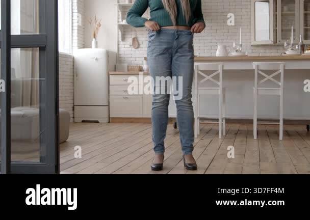 Low section of body positive plus size black woman in high heel shoes ...