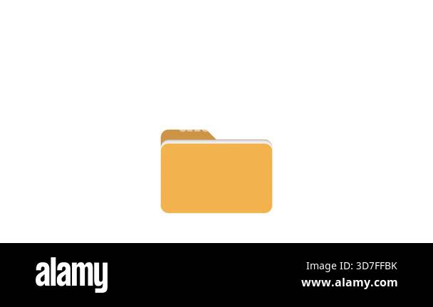 Closed folder icon simple Stock Videos & Footage - HD and 4K Video ...