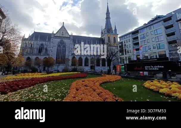LIEGE, BELGIUM - NOVEMBER 9, 2025: View of the Gothic St. Paul's ...