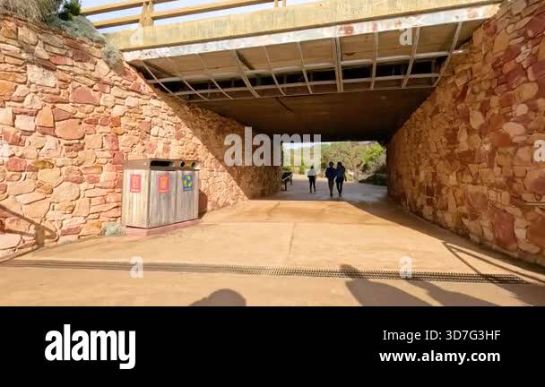 Visitors walk through stone archway Stock Videos & Footage - HD and 4K ...