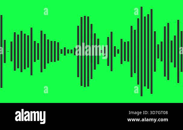 abstract audio waveform visualization with pulsing black bars on ...
